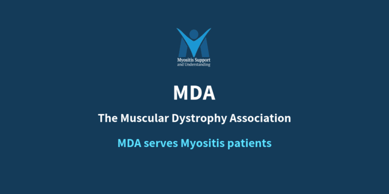 Myositis is a part of the MDA - Myositis Support and Understanding