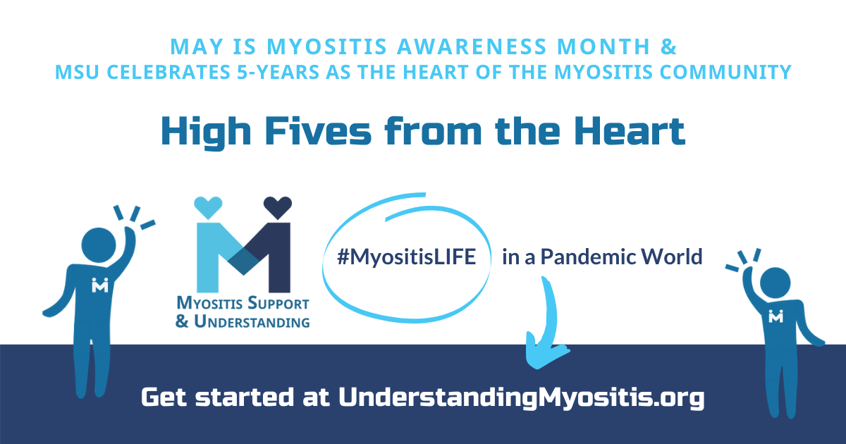 High Fives from the Heart - Myositis Support and Understanding