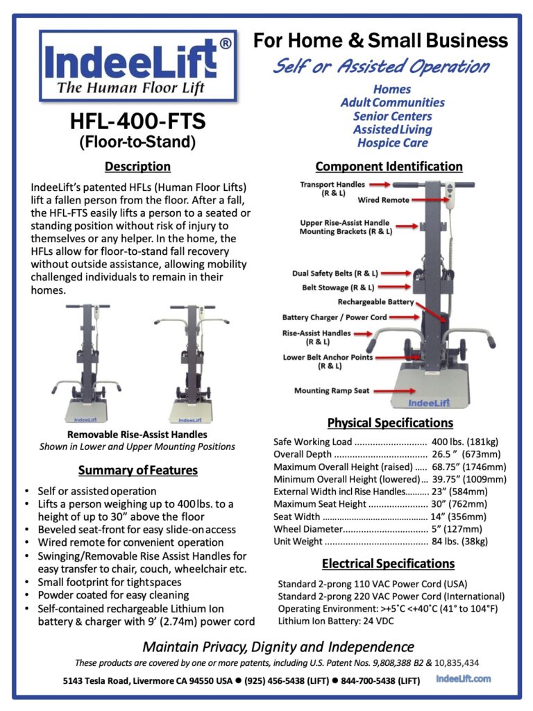IndeeLift 30” HFL-400-FTS - Myositis Support and Understanding