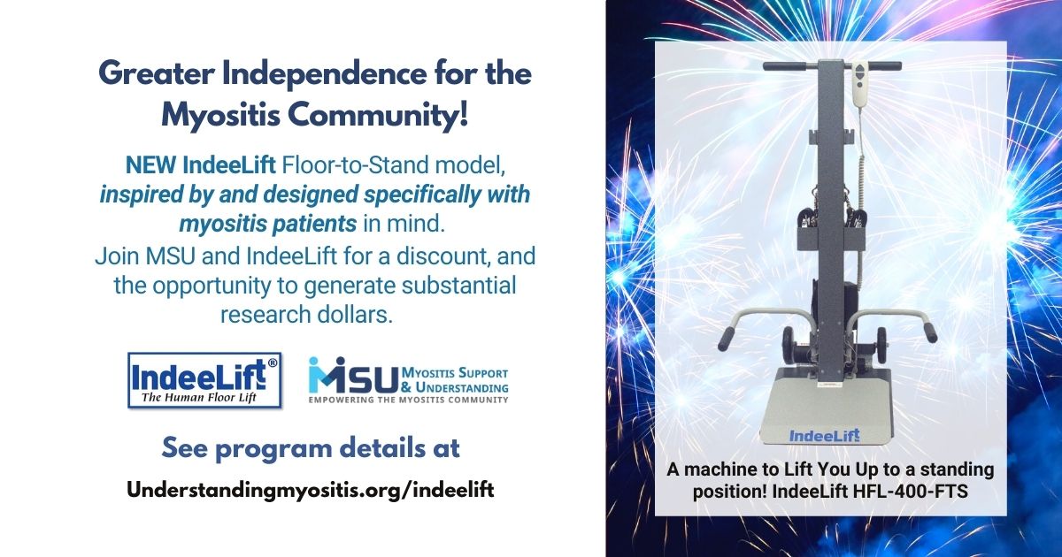 IndeeLift 30” HFL-400-FTS | Myositis Support and Understanding