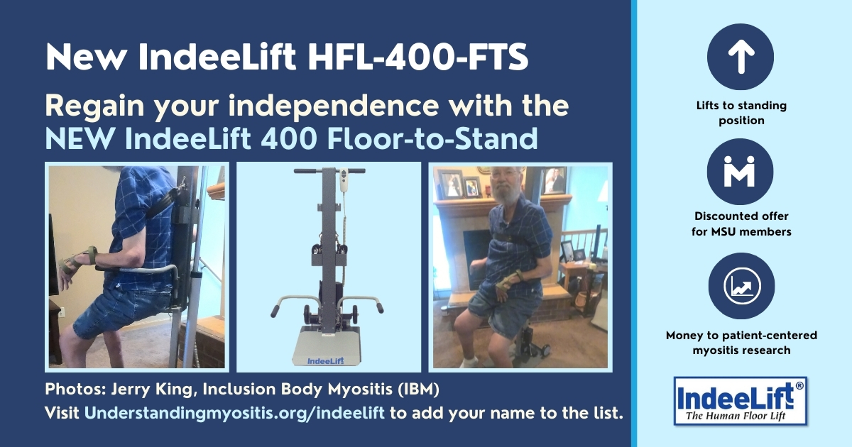 IndeeLift 30” HFL-400-FTS - Myositis Support and Understanding