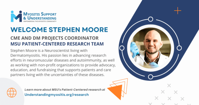 Stephen Moore joins MSU's Patient-Centered Research Team - Myositis ...