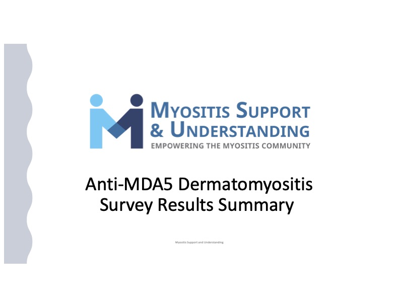 MDA5-DM - Myositis Support and Understanding